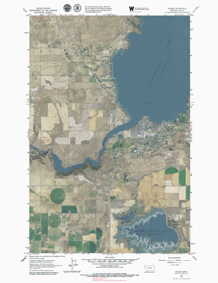 MT-POLSON: GeoChange 1958-2013 Map by Western Michigan University ...