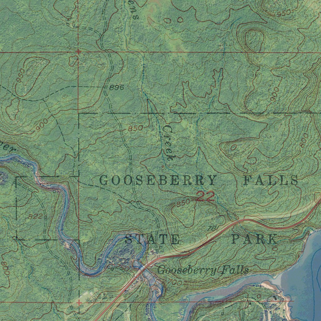 MN-SPLIT ROCK POINT: GeoChange 1953-2010 Map by Western Michigan ...