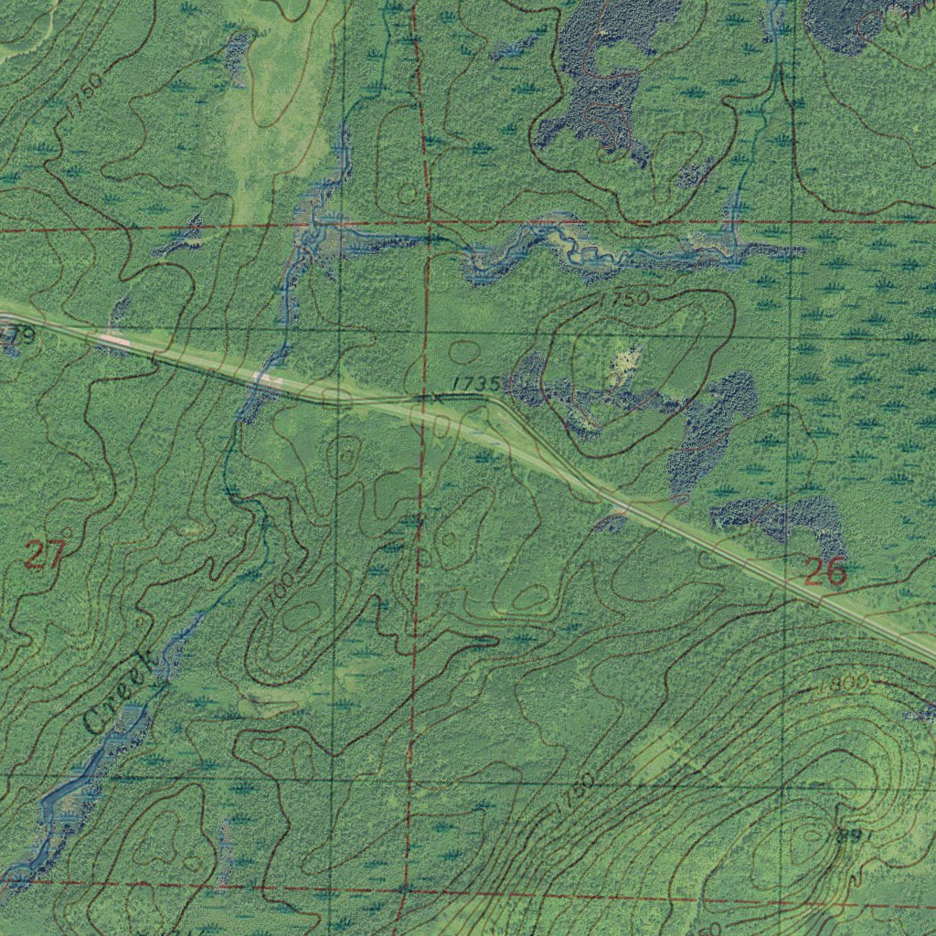 MN-MOUNT WEBER: GeoChange 1977-2010 Map by Western Michigan University ...