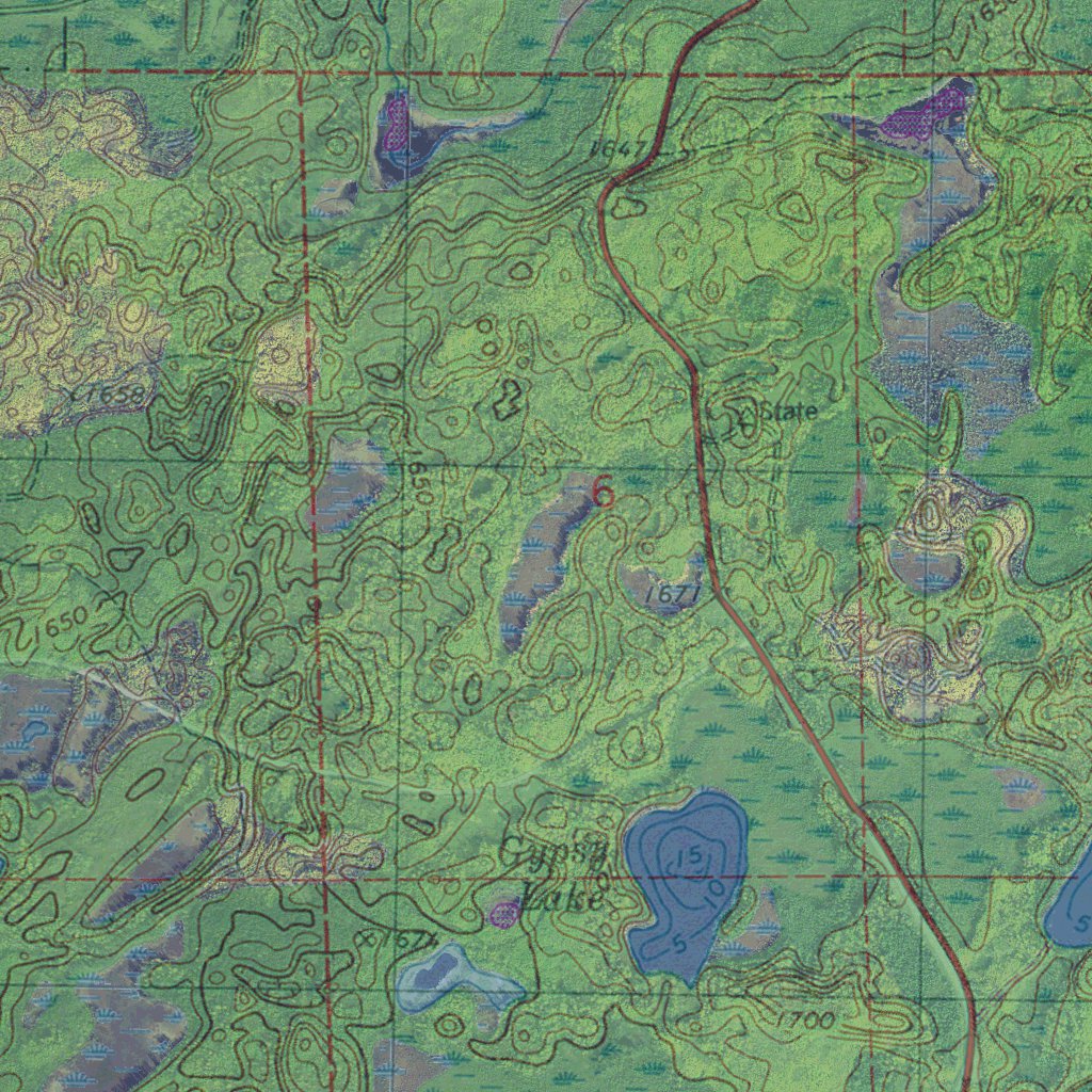 MN-SLATE LAKE WEST: GeoChange 1977-2010 Map by Western Michigan ...