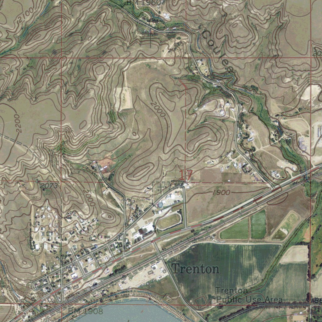 ND-TRENTON: GeoChange 1968-2012 Map by Western Michigan University ...