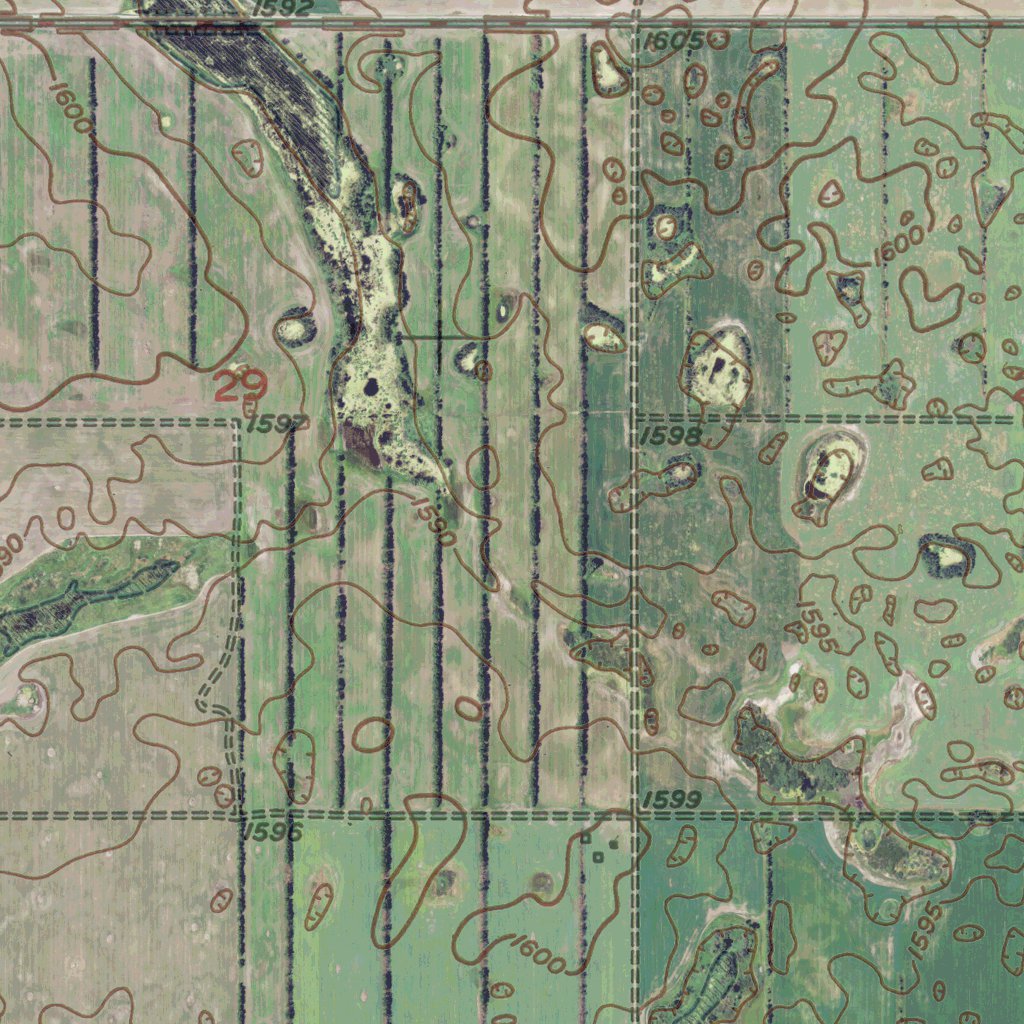 ND-ANTLER NW: GeoChange 1948-2012 Map by Western Michigan University ...