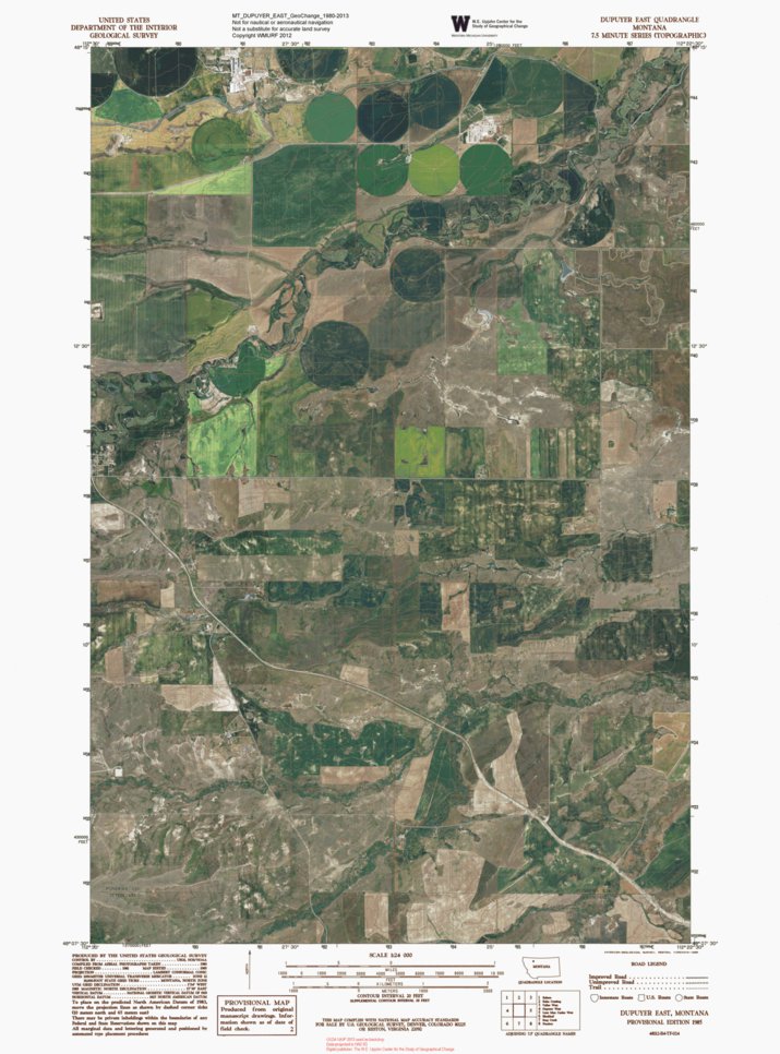 MT-DUPUYER EAST: GeoChange 1980-2013 Map by Western Michigan University ...