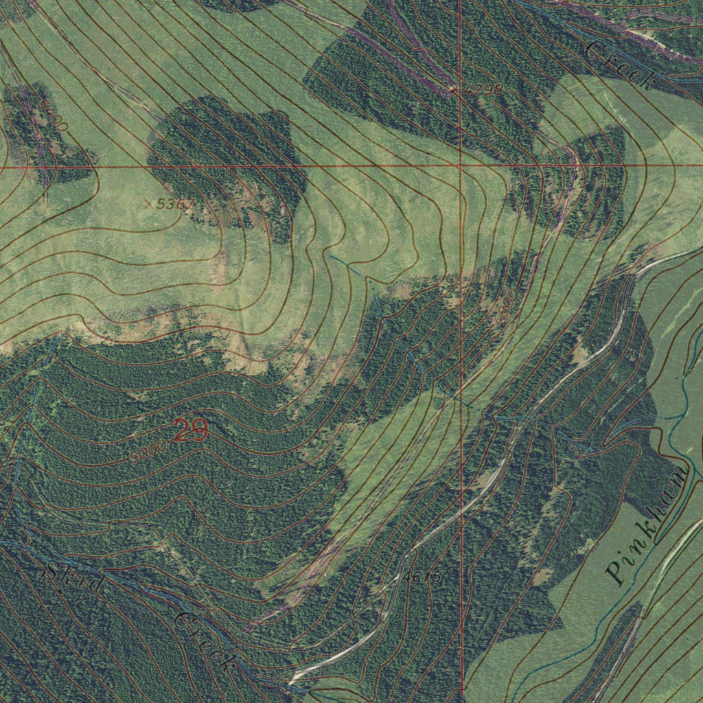 MT-PINKHAM MOUNTAIN: GeoChange 1962-2013 Map by Western Michigan ...