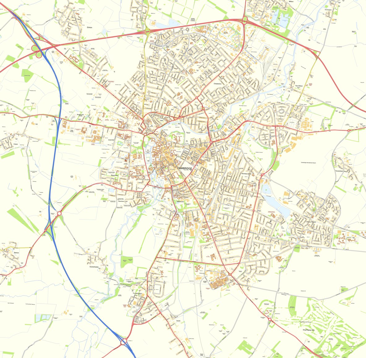 Cambridge Street Map by Paul Johnson - Offline Maps | Avenza Maps