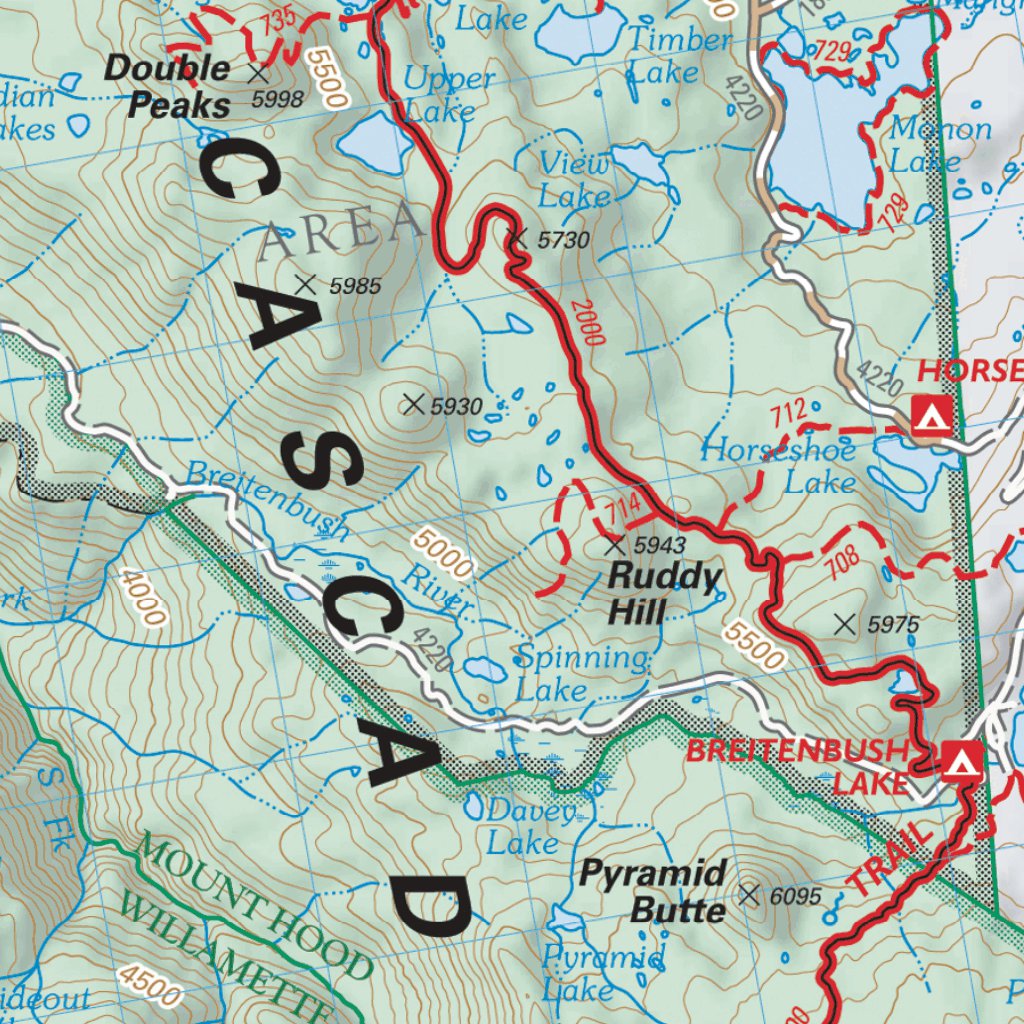 Pacific Crest National Scenic Trail - Map 8 Seg 3 - Northern Oregon by ...