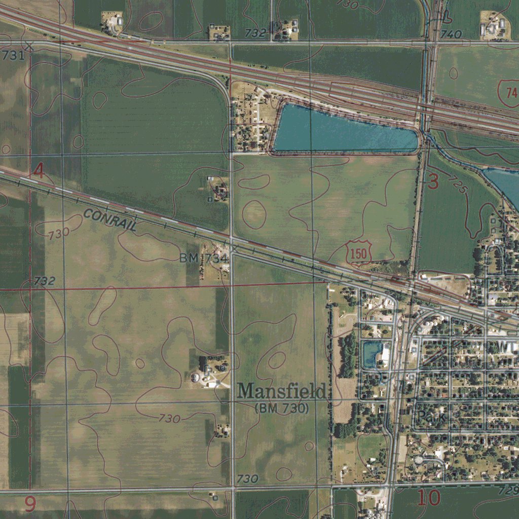 IL-MANSFIELD: GeoChange 1973-2012 Map by Western Michigan University ...