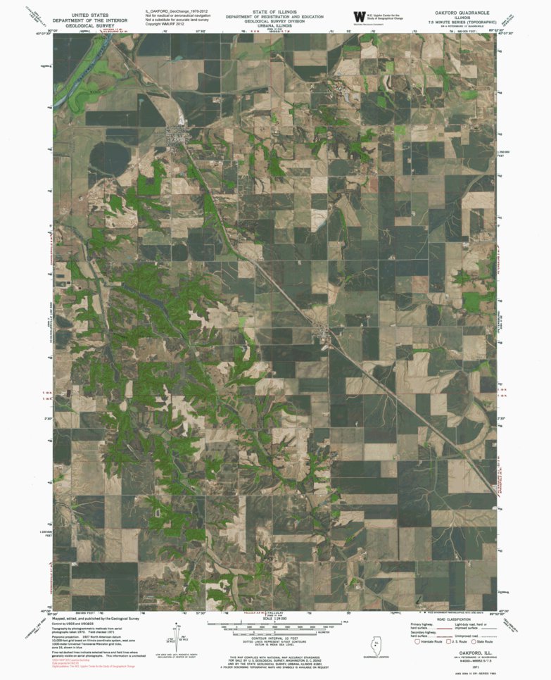 IL-OAKFORD: GeoChange 1970-2012 Map by Western Michigan University ...