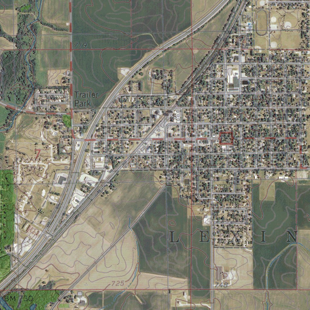 IL-LEXINGTON: GeoChange 1975-2012 Map by Western Michigan University ...