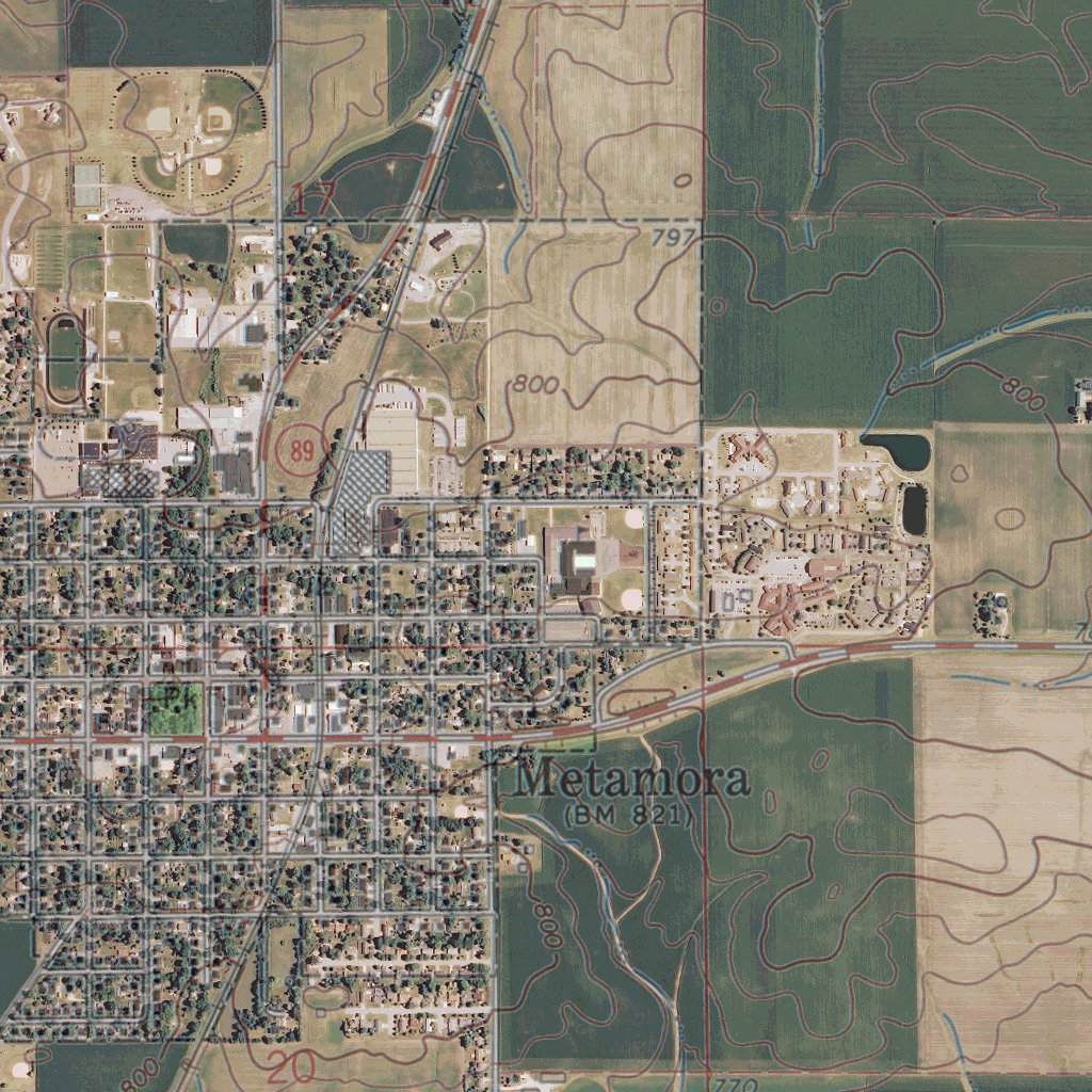 IL-METAMORA: GeoChange 1970-2012 Map by Western Michigan University ...