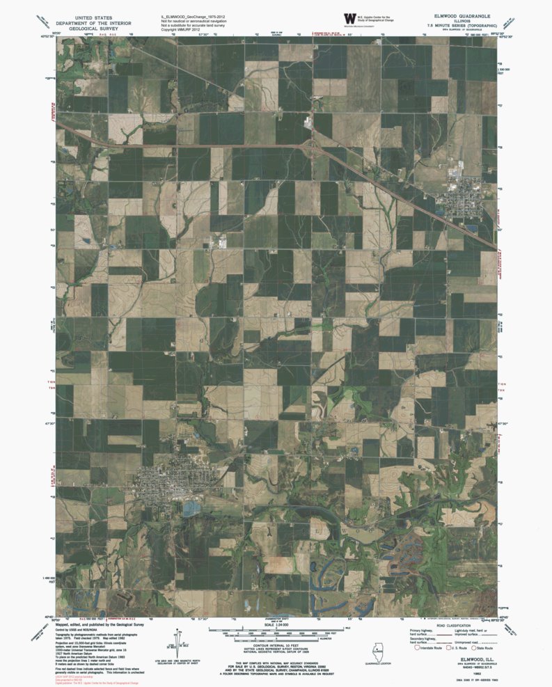 IL-ELMWOOD: GeoChange 1975-2012 Map by Western Michigan University ...