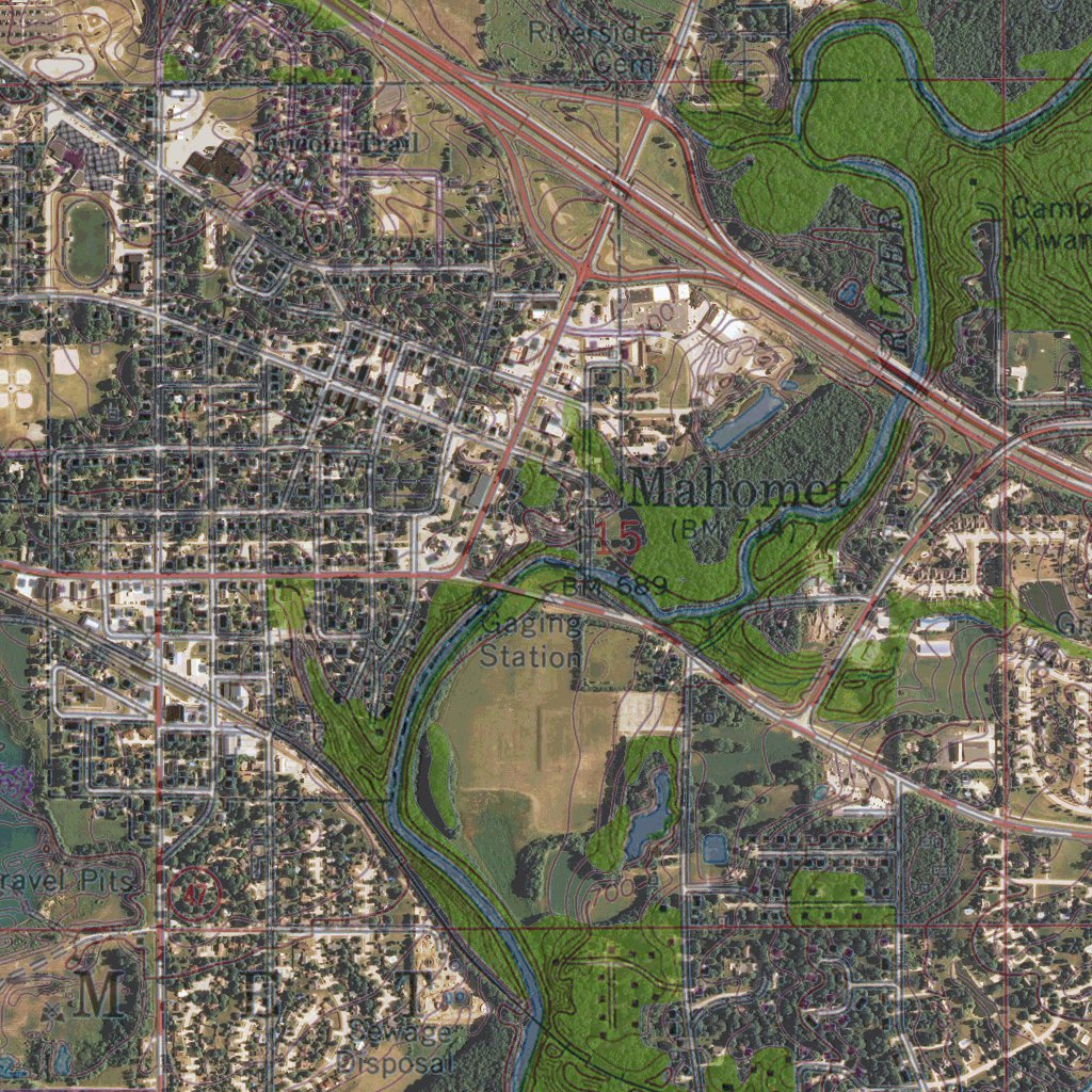 IL-MAHOMET: GeoChange 1967-2012 Map by Western Michigan University ...