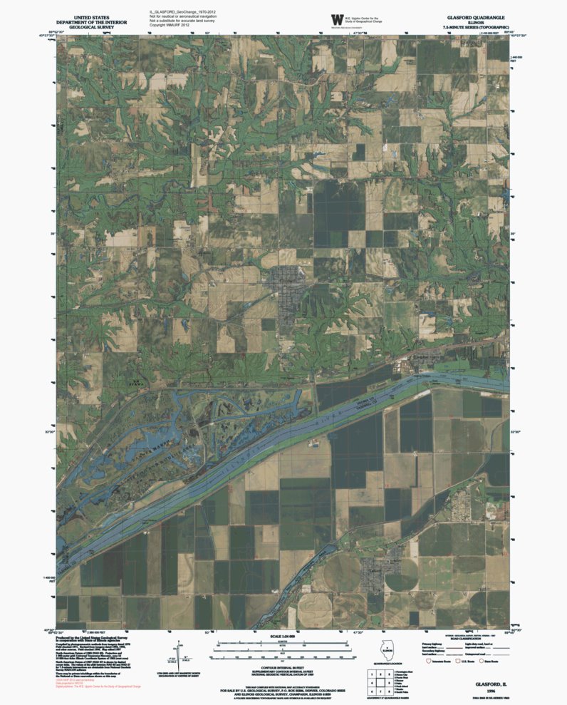 IL-GLASFORD: GeoChange 1970-2012 Map by Western Michigan University ...