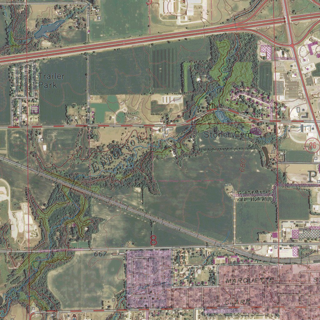 IL-PRINCETON NORTH: GeoChange 1965-2012 Map by Western Michigan ...