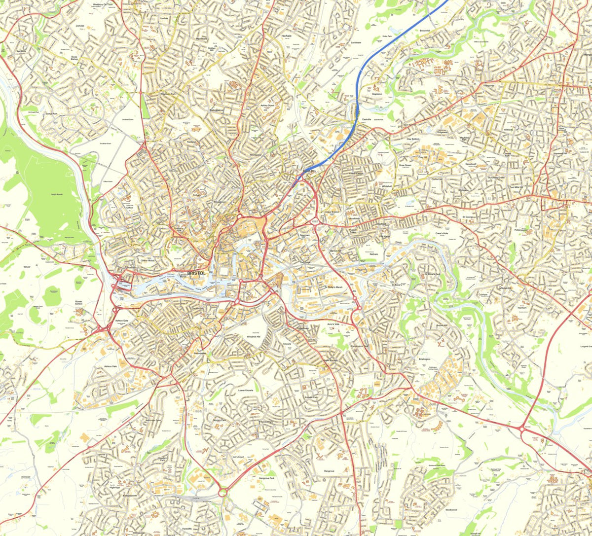 Bristol Street Map by Paul Johnson - Offline Maps | Avenza Maps