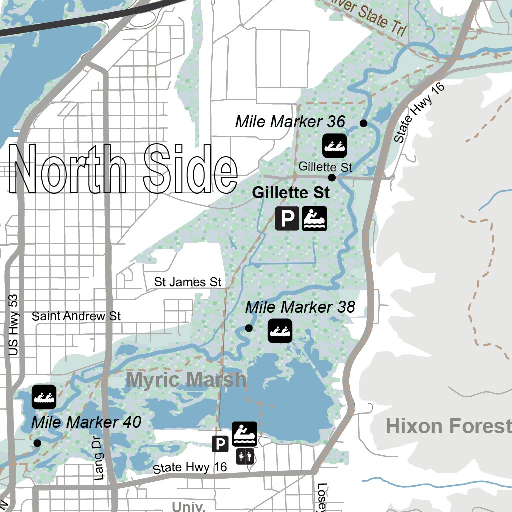 La Crosse River - Canoe Wisconsin Map by Map the Xperience | Avenza Maps