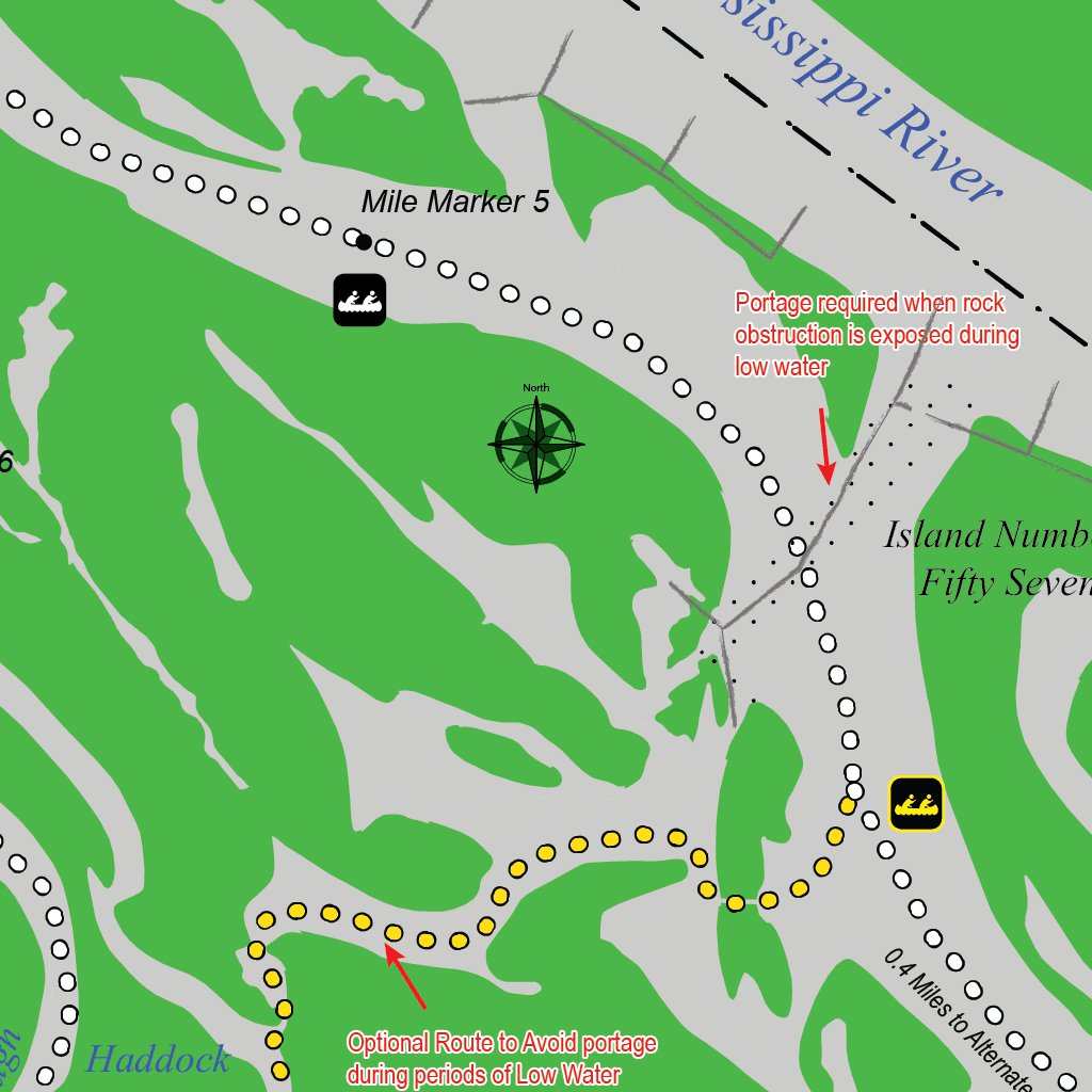 Verchota Canoe Trail - Canoe Wisonsin - Canoe Minnesota Map by Map the ...