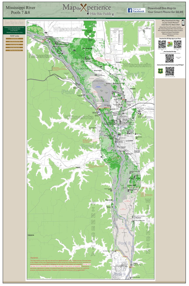 Upper Mississippi River Pools 7 and 8 - Canoe Wisconsin - Canoe ...