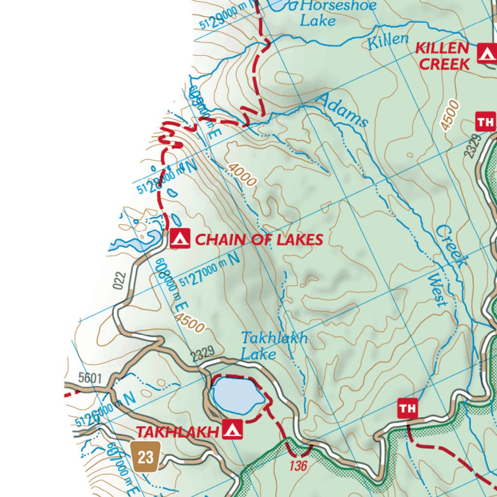 Pacific Crest National Scenic Trail - Map 9 Seg 2 - Southern Washington ...