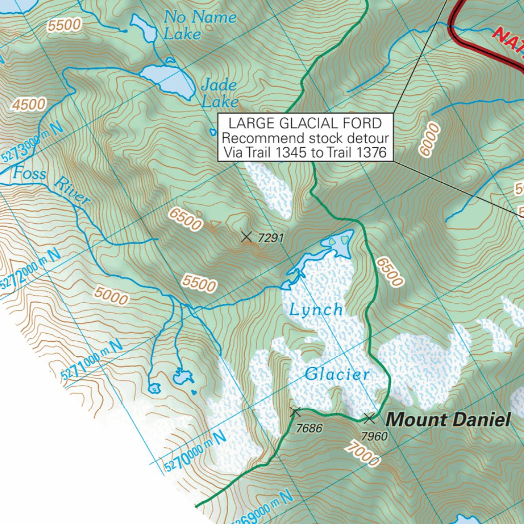 Pacific Crest National Scenic Trail - Map 10 Seg 1 - Northern ...