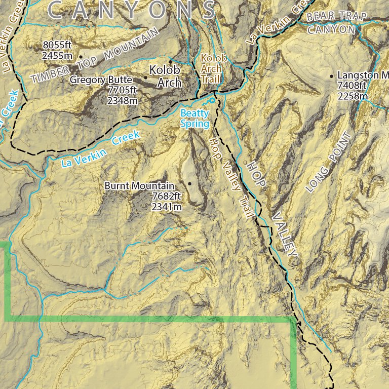 Zion National Park Map by AMG Maps | Avenza Maps