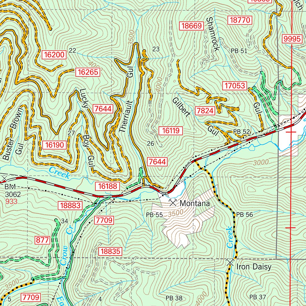 Lolo NF - Plains Thompson Falls Ranger District South 2014 Map by US ...