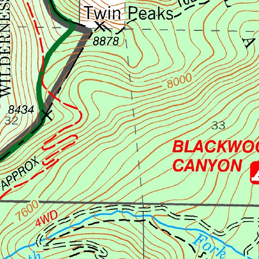 Homewood Map by US Forest Service R5 | Avenza Maps