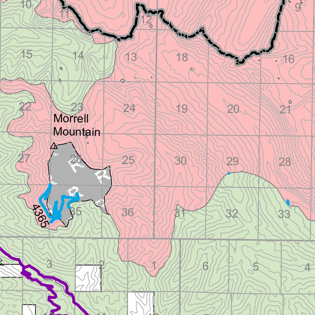 Lolo NF OSVUM Seeley Lake RD Map by US Forest Service R1 | Avenza Maps