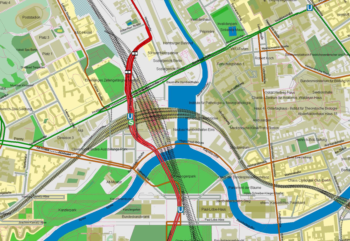 Berlin Central Street Map by Paul Johnson - Offline Maps | Avenza Maps