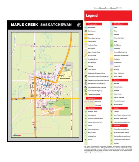 Maple Creek, SK Map by Mapmobility Corp. | Avenza Maps