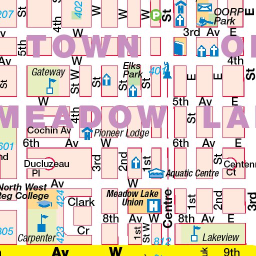 Meadow Lake, SK Map by Mapmobility Corp. | Avenza Maps