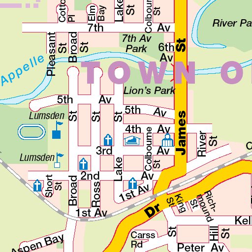 Lumsden, SK Map by Mapmobility Corp. | Avenza Maps