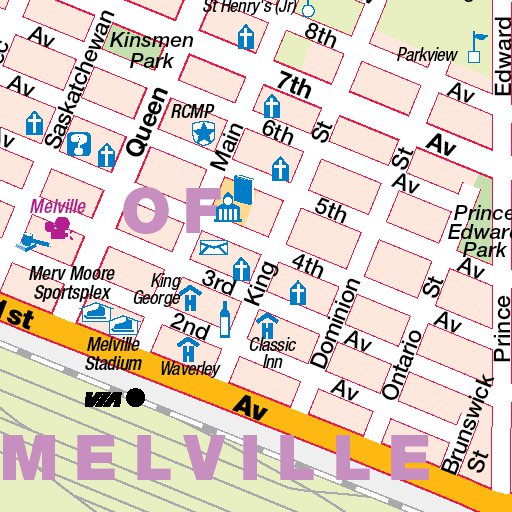 Melville, SK Map by Mapmobility Corp. | Avenza Maps