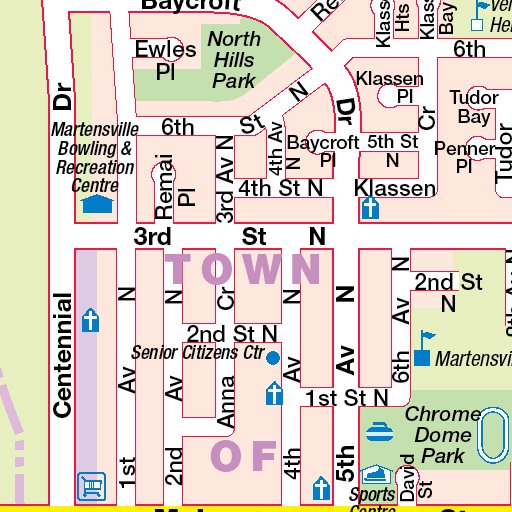 Martensville, SK Map by Mapmobility Corp. | Avenza Maps