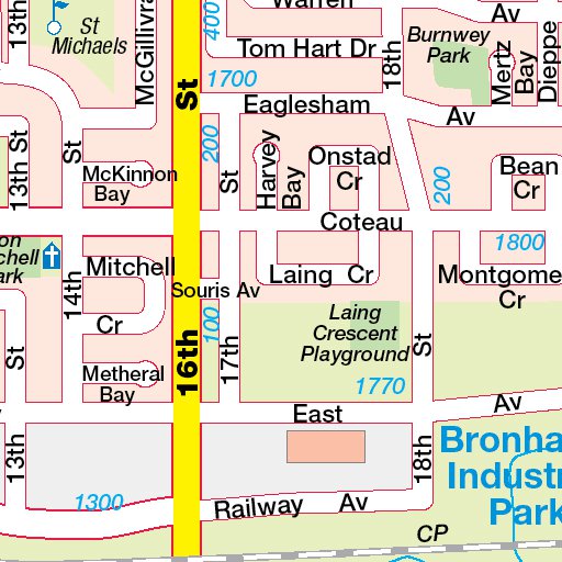 Weyburn, SK Map by Mapmobility Corp. | Avenza Maps