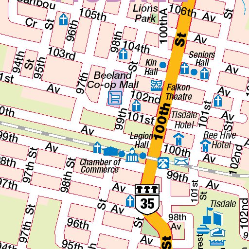 Tisdale, SK Map by Mapmobility Corp. | Avenza Maps