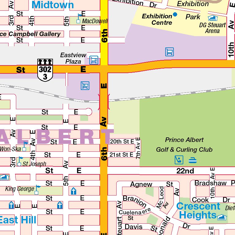 Prince Albert, SK Map by Mapmobility Corp. | Avenza Maps