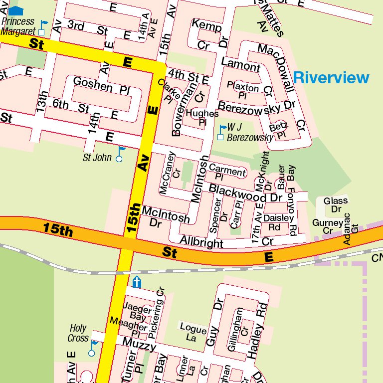 Prince Albert, SK Map by Mapmobility Corp. | Avenza Maps