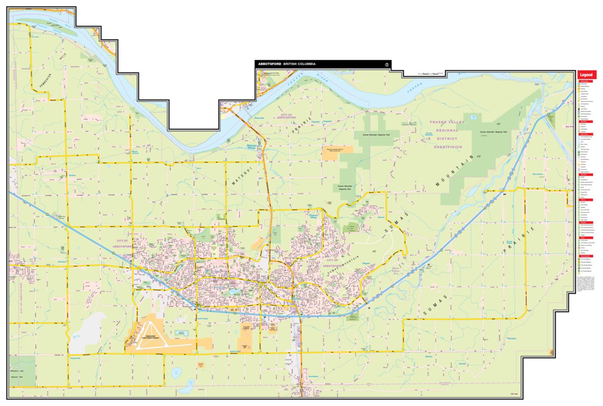 Abbotsford, BC Map by Mapmobility Corp. | Avenza Maps