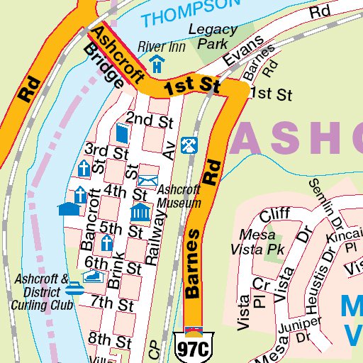 Ashcroft, BC Map by Mapmobility Corp. | Avenza Maps