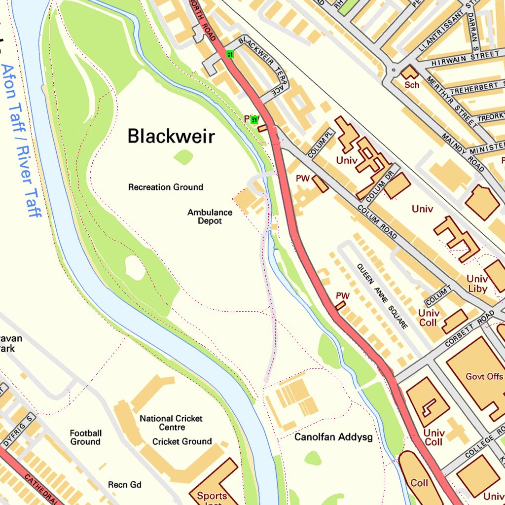 Rugby Venue - Cardiff Map by Paul Johnson - Offline Maps | Avenza Maps