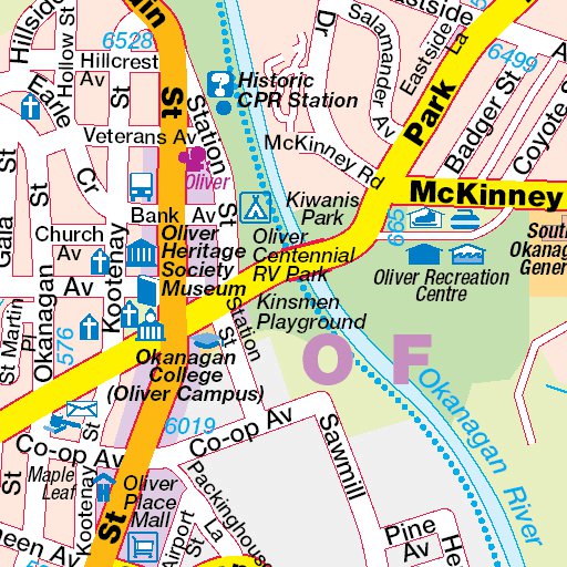 Oliver, BC Map by Mapmobility Corp. | Avenza Maps