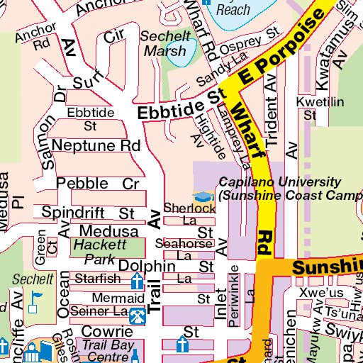 Sechelt, BC Map by Mapmobility Corp. | Avenza Maps