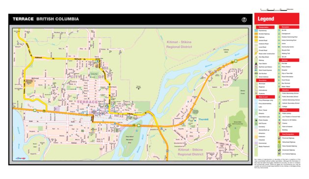 Terrace, BC Map by Mapmobility Corp. | Avenza Maps