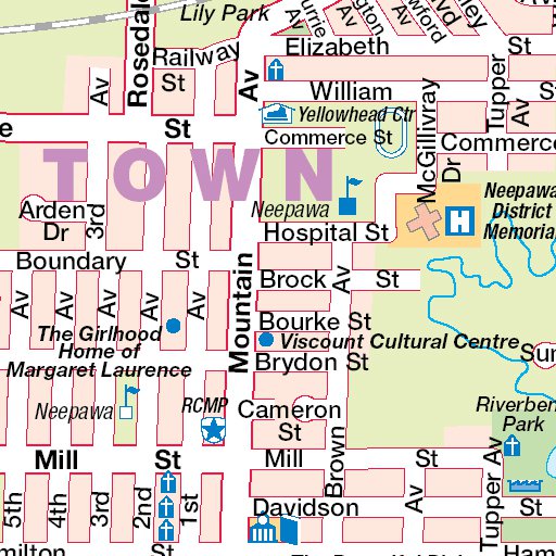 Neepawa, MB Map by Mapmobility Corp. | Avenza Maps