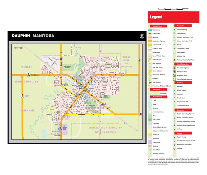 Dauphin, MB Map by Mapmobility Corp. | Avenza Maps