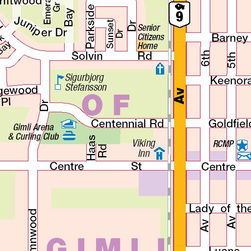 Gimli, MB Map by Mapmobility Corp. | Avenza Maps