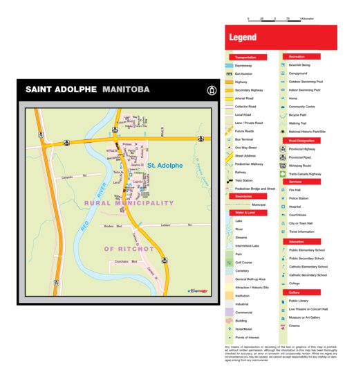 Saint Adolphe, MB Map by Mapmobility Corp. | Avenza Maps