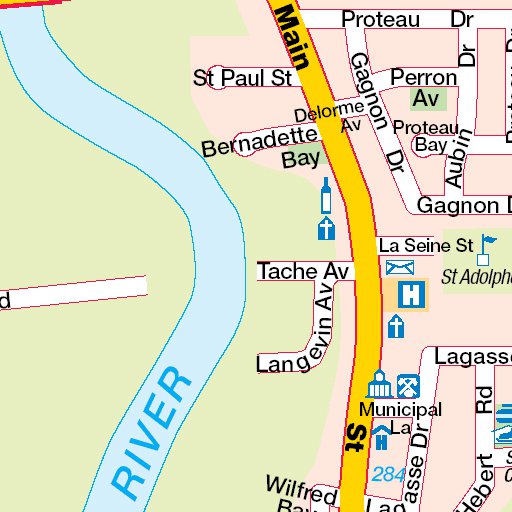 Saint Adolphe, MB Map by Mapmobility Corp. | Avenza Maps