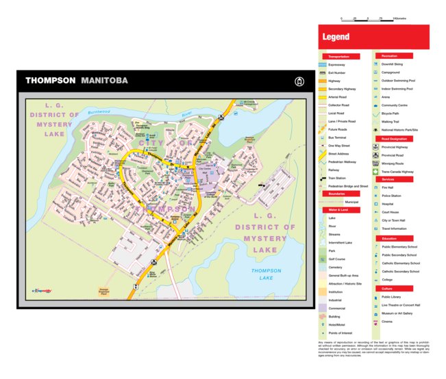 Thompson, MB Map by Mapmobility Corp. | Avenza Maps